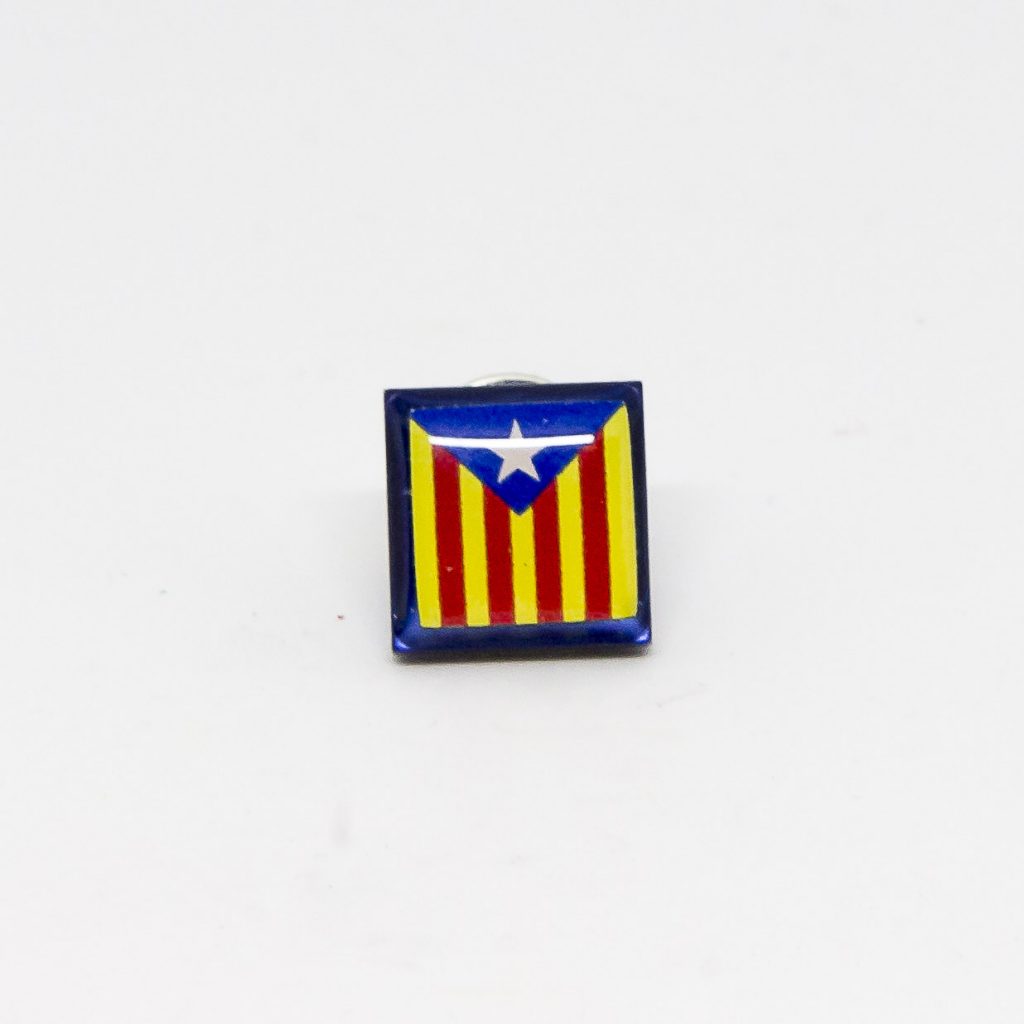 Pin quadrat estelada blava – La Botiga de VilaWeb