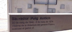 Barcelona inaugura un monument dedicat a Salvador Puig Antich