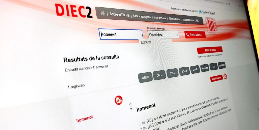 El DIEC en línia s’amplia amb 9 incorporacions i 151 definicions ...