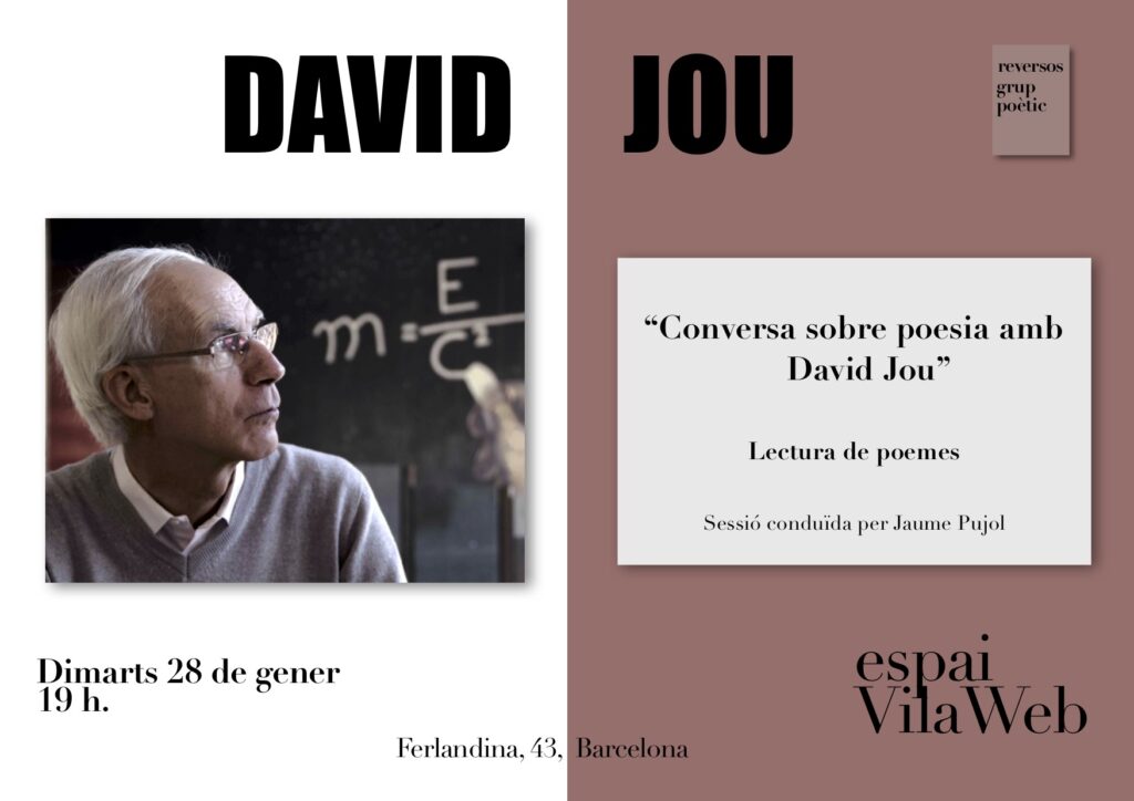 Conversa sobre poesia amb David Jou