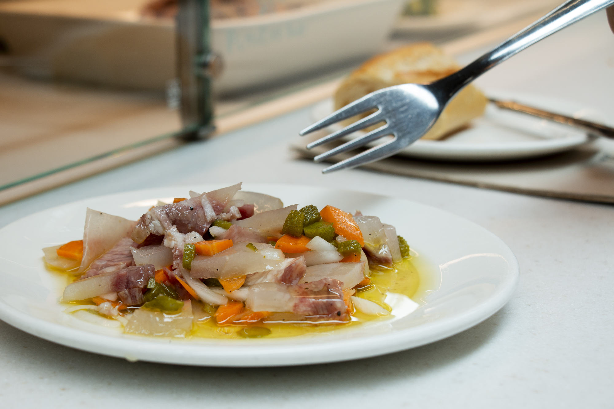 Receptes d'estiu: l'amanida de cap i pota del Bar Pinotxo