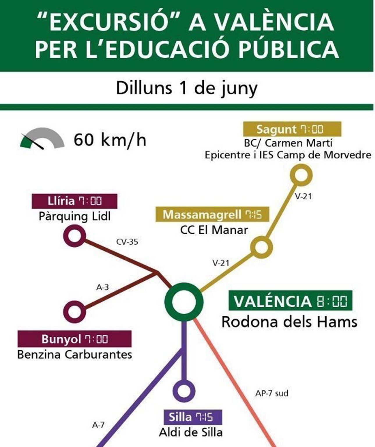 Una marxa lenta per a col·lapsar València: la indignació dels docents ...